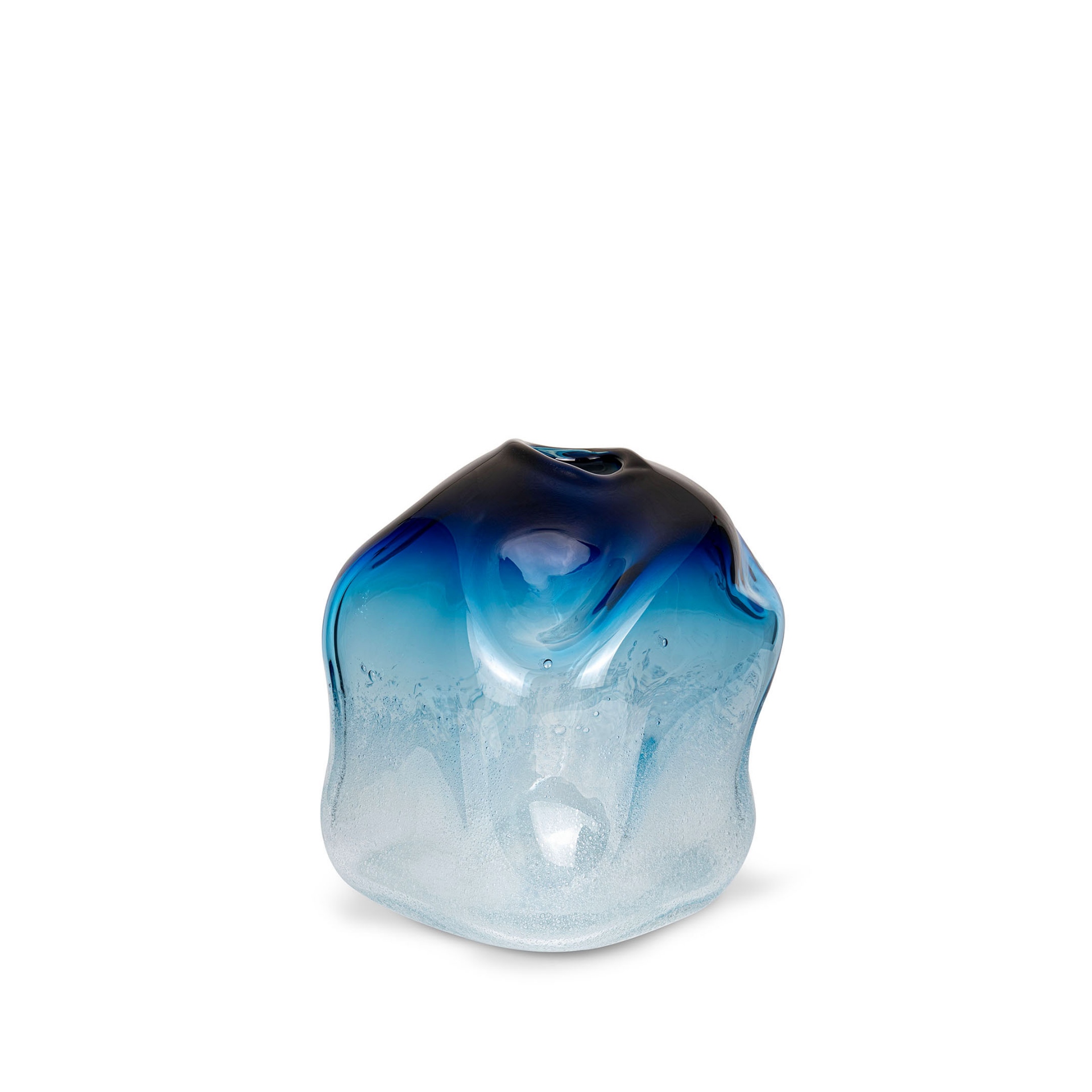 The Cube Blue Shaded Closed Vase VCCS 20/24 part of the Fabio Fornasier ...
