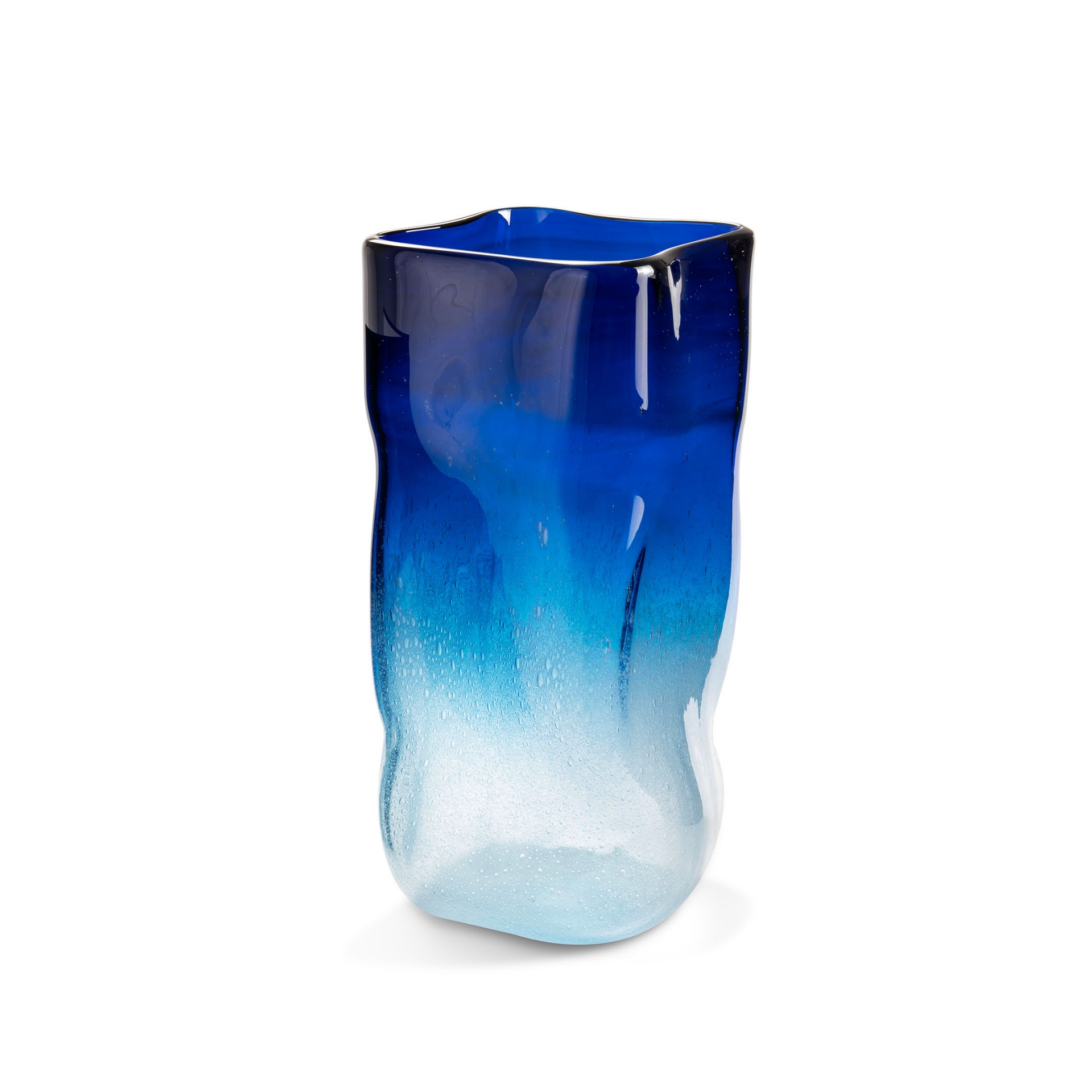 The Cube Blue Shaded Large Vase VCLS 35/17 part of the Fabio Fornasier ...