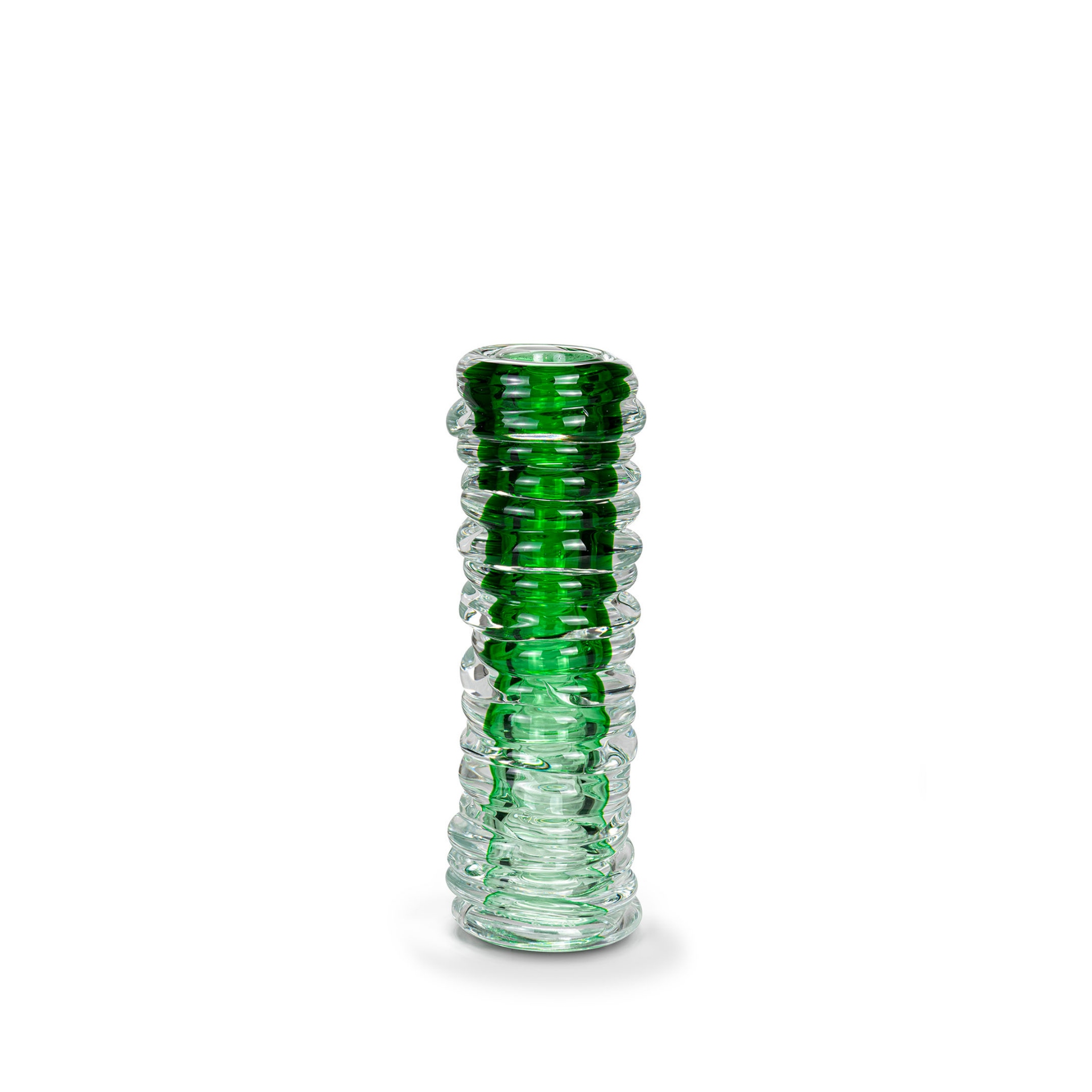 The Waves Tower Shaded Green Vase WTS 28 part of the Fabio Fornasier ...