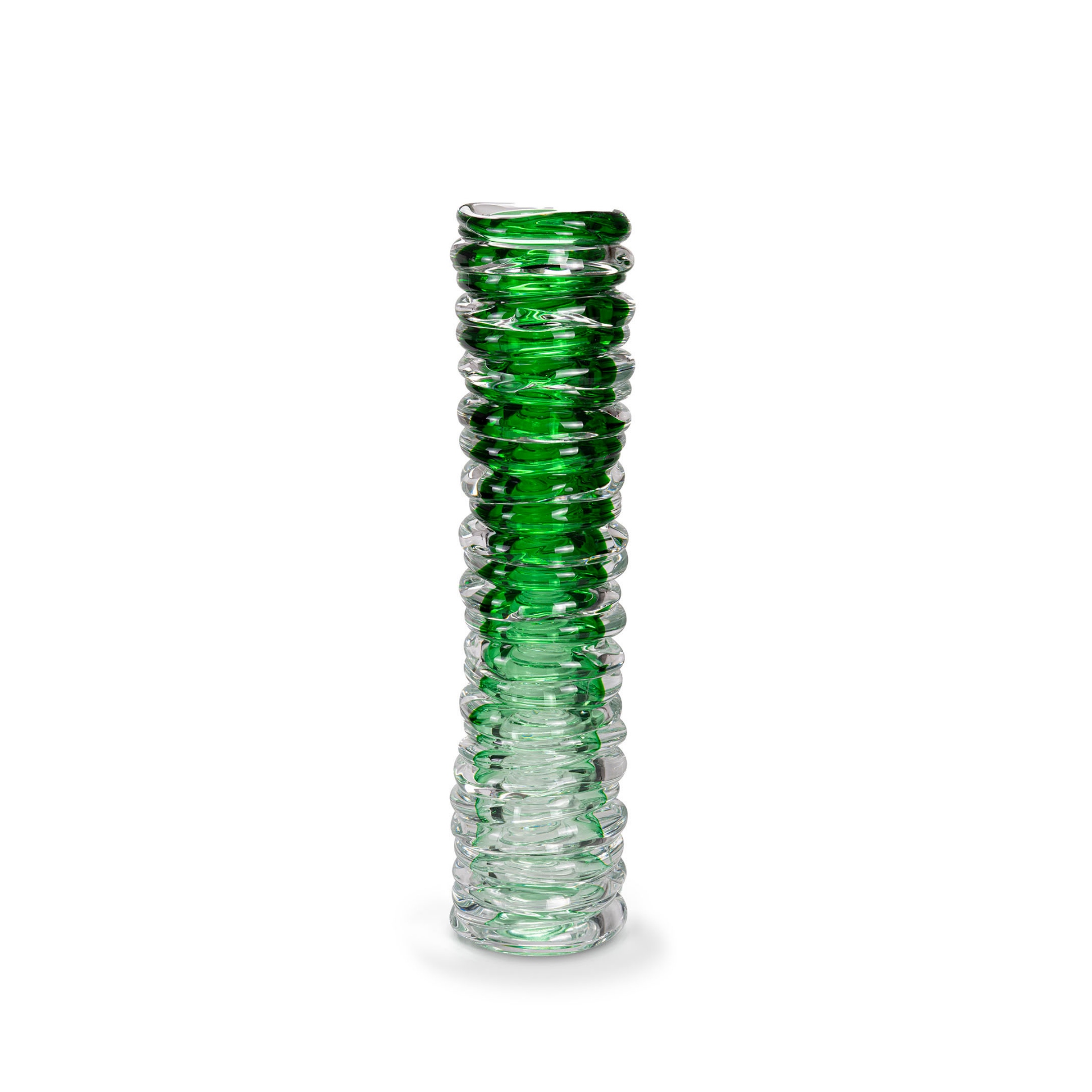 The Waves Tower Shaded Green Vase WTS 38 part of the Fabio Fornasier ...