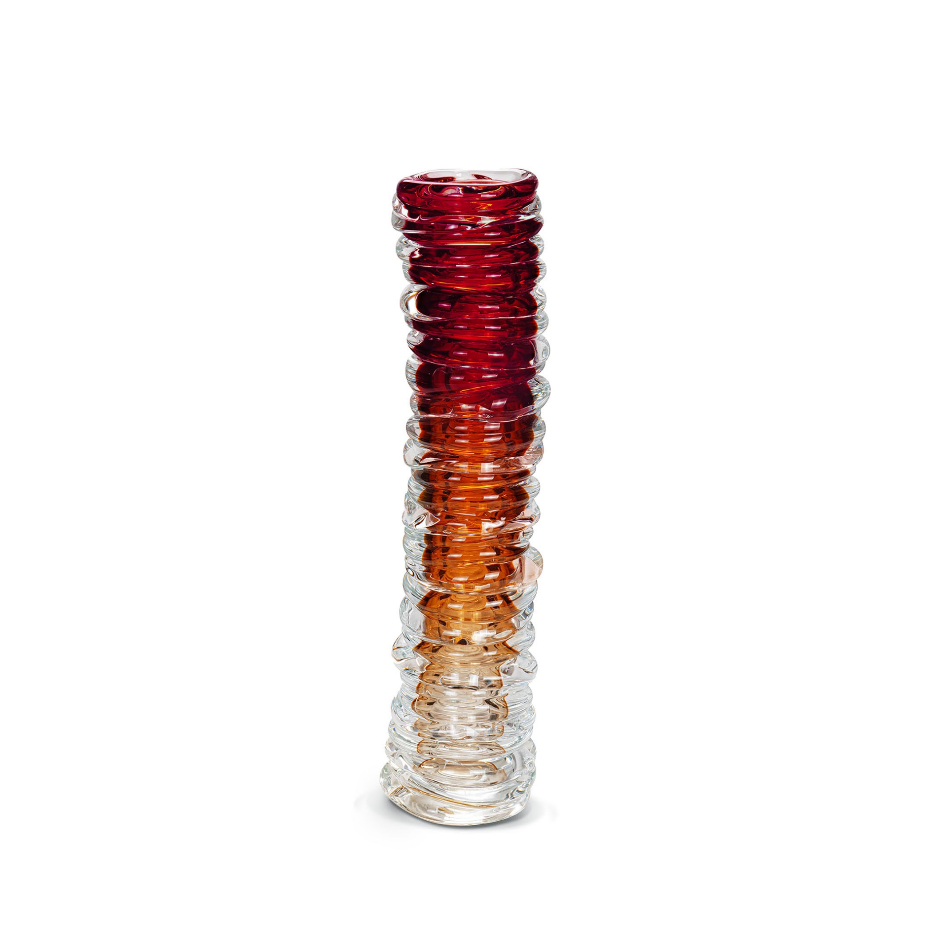 The Waves Tower Shaded Red Vase WTS 38 part of the Fabio Fornasier ...