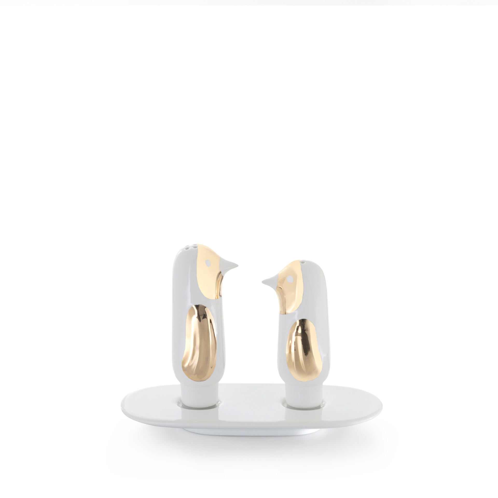 Bosa Table Collection White and Gold Set Salt and Pepper (Jaime Hayon ...