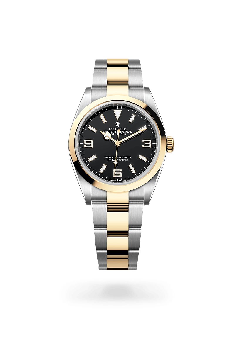 Rolex Explorer 36 in Rolesor giallo (combinazione di acciaio ...