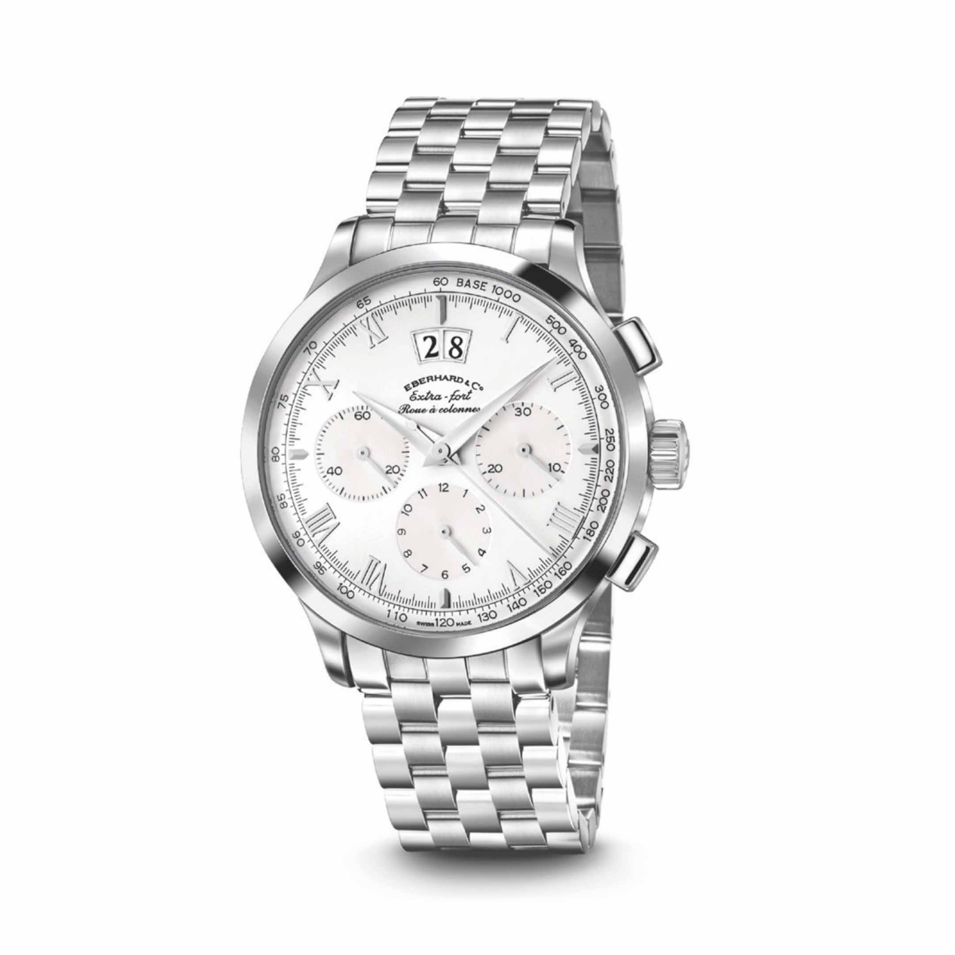 Eberhard Co Extra-Fort Roue à Colonnes Grande Date 41 MM 31146.1 CA99 ...